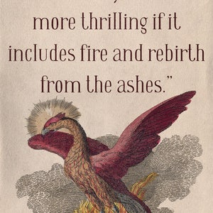 Fire and Rebirth From the Ashes - Phoenix / Instant Download Print - Etsy