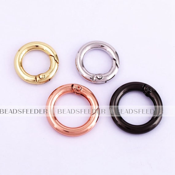 Push in Gate Lock Round Donut Jewelry Clasp Charm Holder gold - Etsy