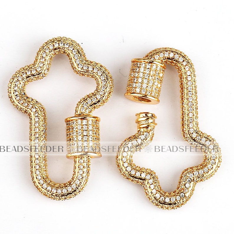 Screw on Lighting Bolt Shape Clasp for Metal Chain and Cord | Etsy