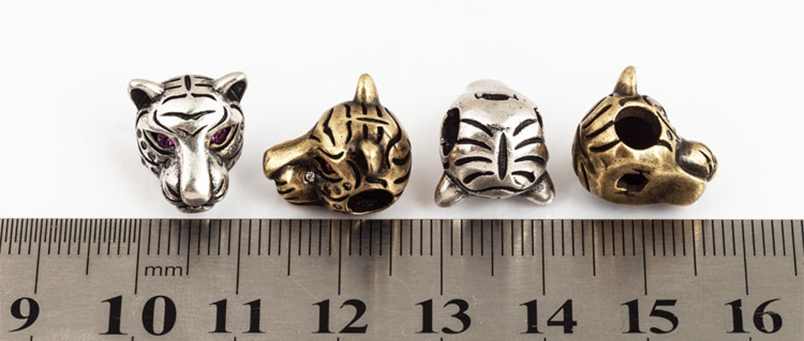 Tiger Head Beadanimal Beads Micro Pave Beads / CZ Bead Clear - Etsy