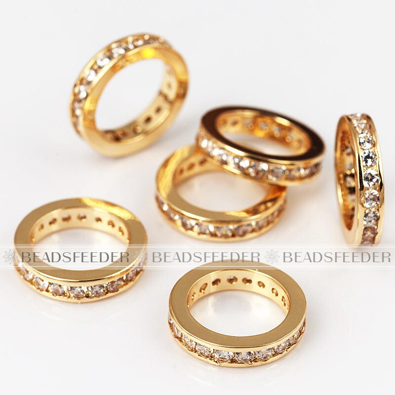 2/10pcs Roundle Spacer Beads Ring Bead With 10mm Hole Micro - Etsy