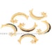 Half Moon Star Crescent Connectorwith Abalone Shell - Etsy
