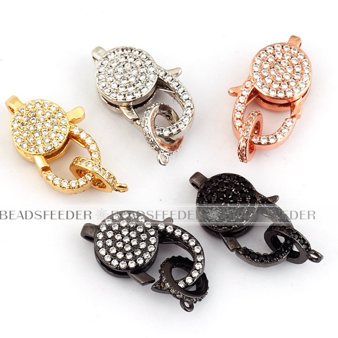 Lobster Claw Clasp for Bracelet Necklace Buckle Micro Paved - Etsy