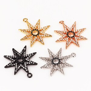 Polar Star/north Star/polaris/pole Star Pendant Micro Pave - Etsy