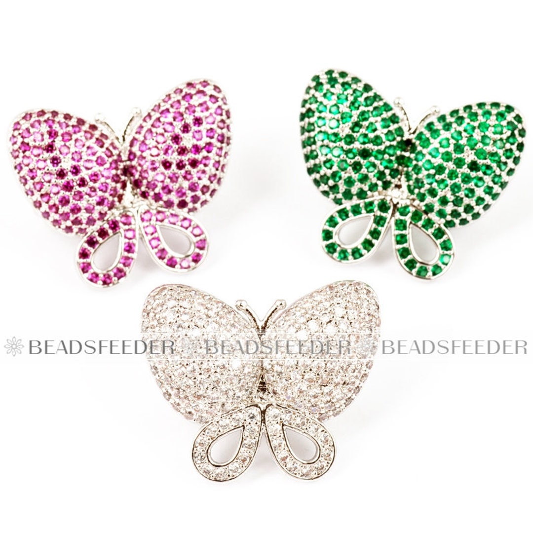 Butterfly Parallel Clasp for Bead Long Necklace Butterfly - Etsy UK