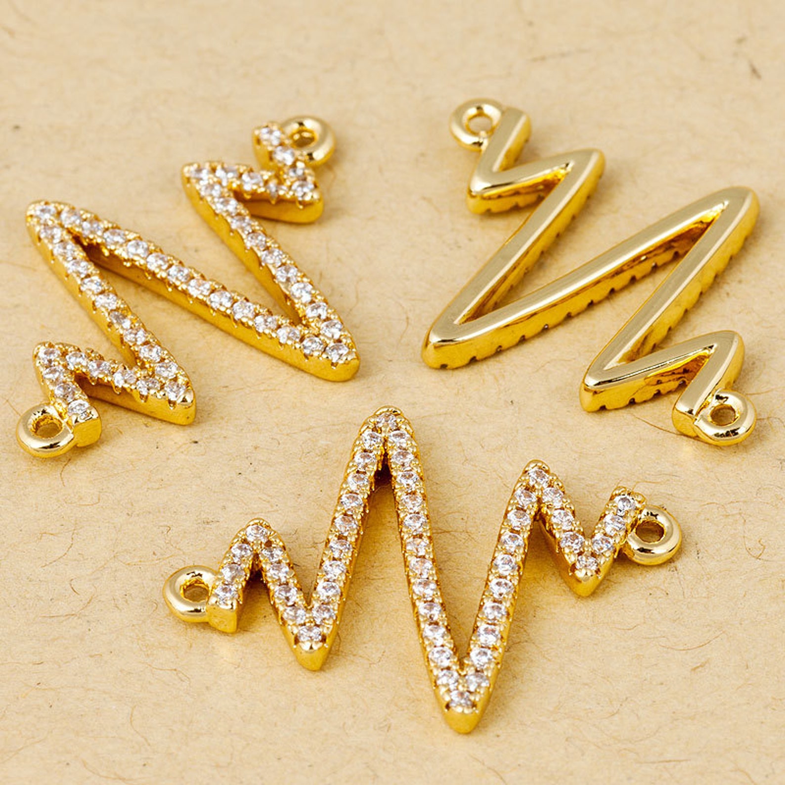 Flashing/lighting Connector Micro Pavedcz/micro Pave - Etsy