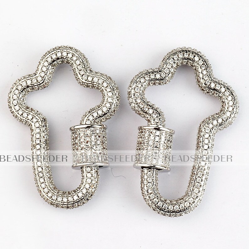 Screw on Lighting Bolt Shape Clasp for Metal Chain and Cord | Etsy