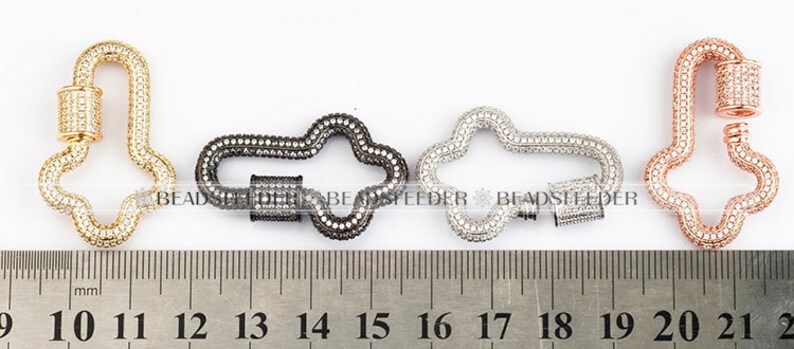 Screw on Lighting Bolt Shape Clasp for Metal Chain and Cord | Etsy