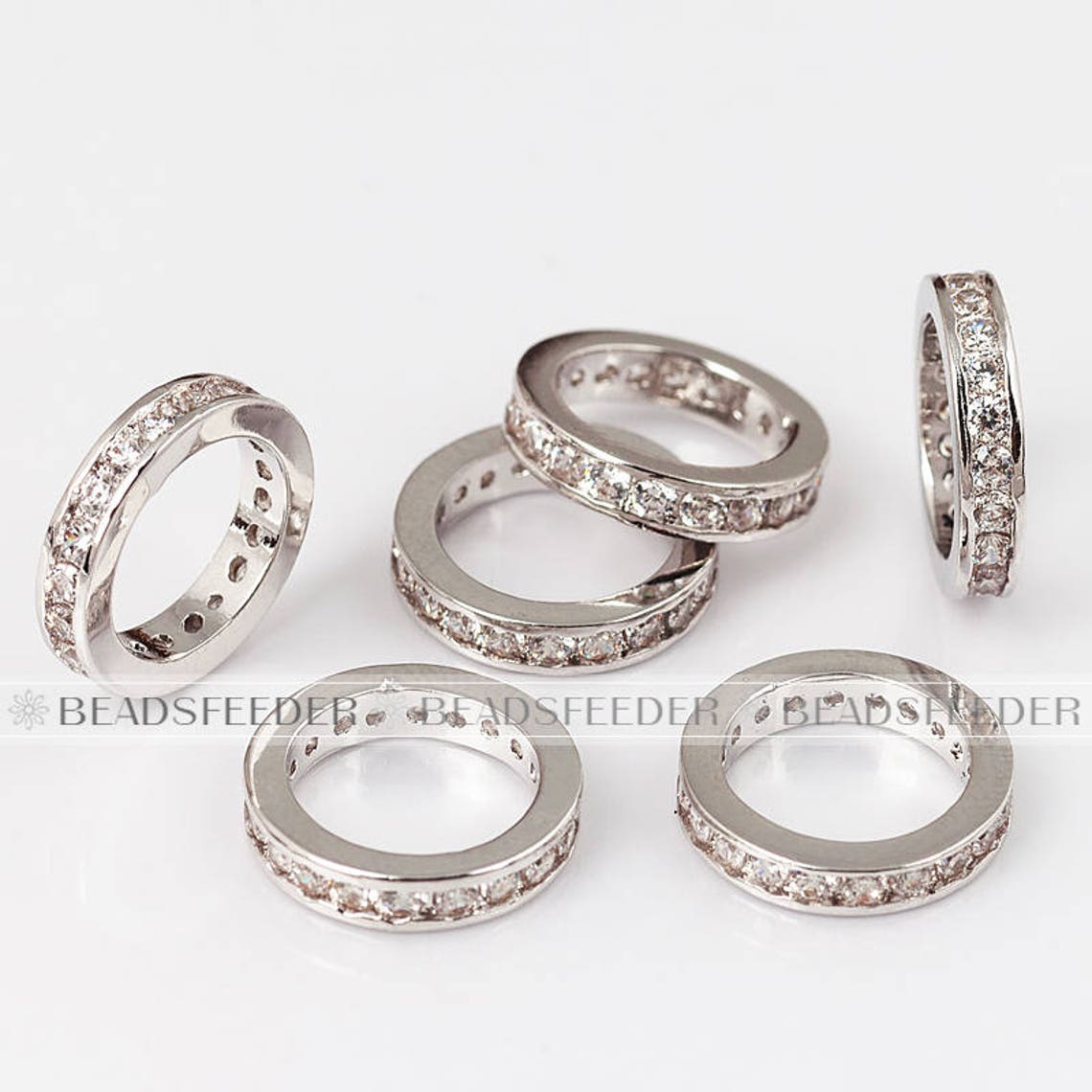 2/10pcs Roundle Spacer Beads Ring Bead With 10mm Hole Micro | Etsy