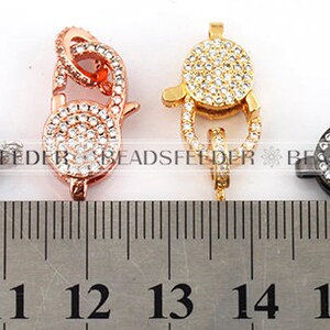 Lobster Claw Clasp for Bracelet Necklace Buckle Micro Paved - Etsy