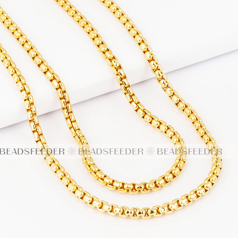 18 Inch Long Necklace Chain With Lobster Clasp Brass | Etsy