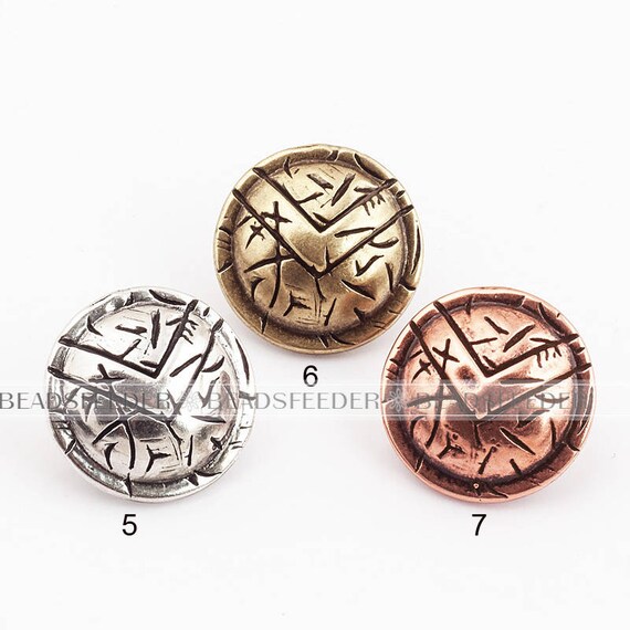 Warriors Shield Weapon Beadbotton Bead Antique Style 550 | Etsy