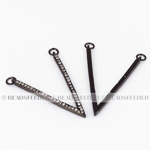 V Shape Connector for Necklace Only Micro Pave Pendant - Etsy