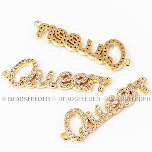 Queen Connector/link Clear CZ Micro Pavedcz/micro Pave - Etsy