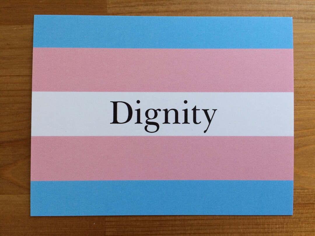 Transgender Pride Flag Postcards - Etsy
