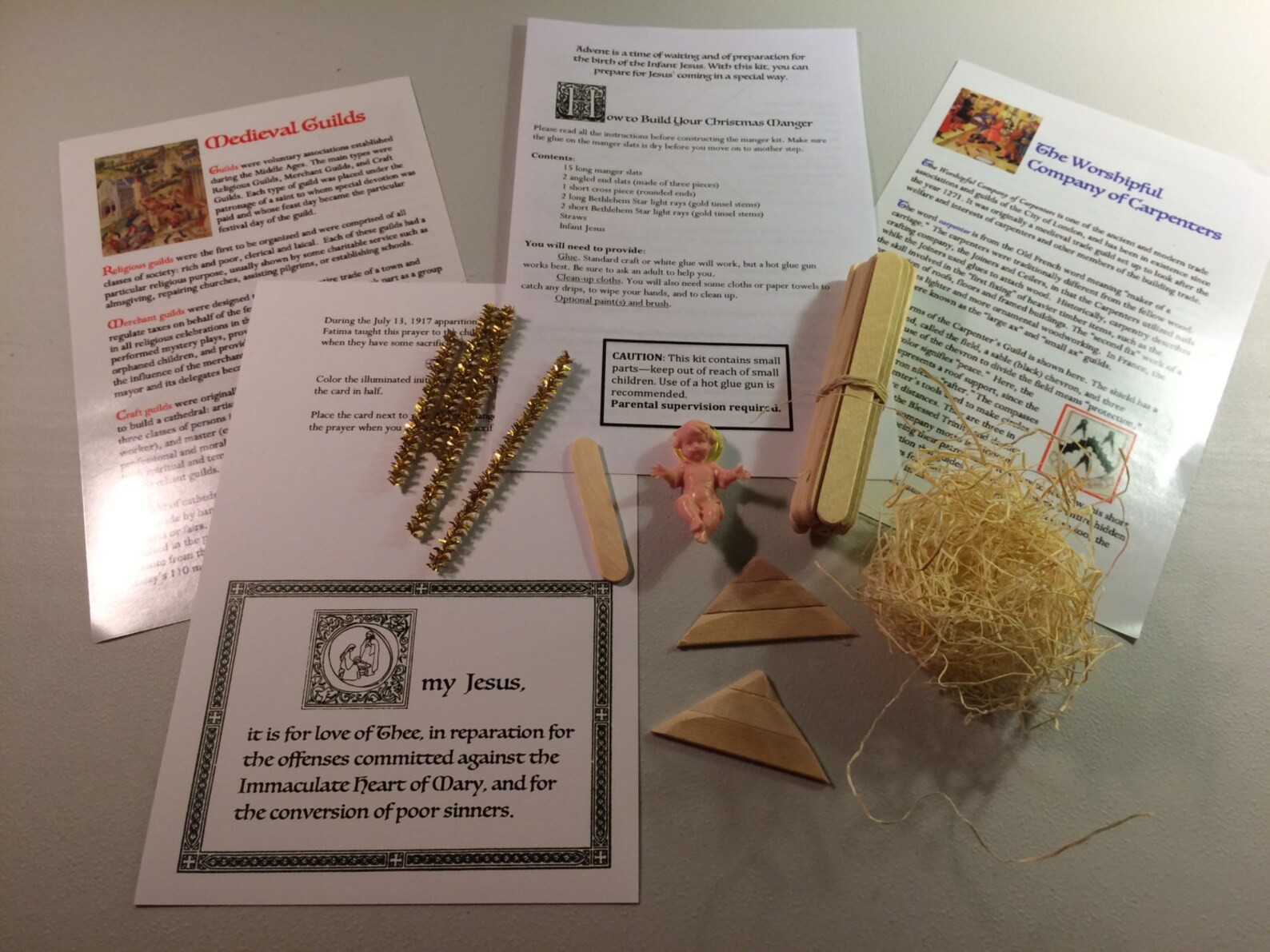 Advent Manger Kit - Etsy