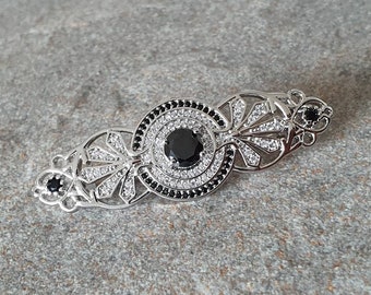 Clear Crystal Brooch | Etsy