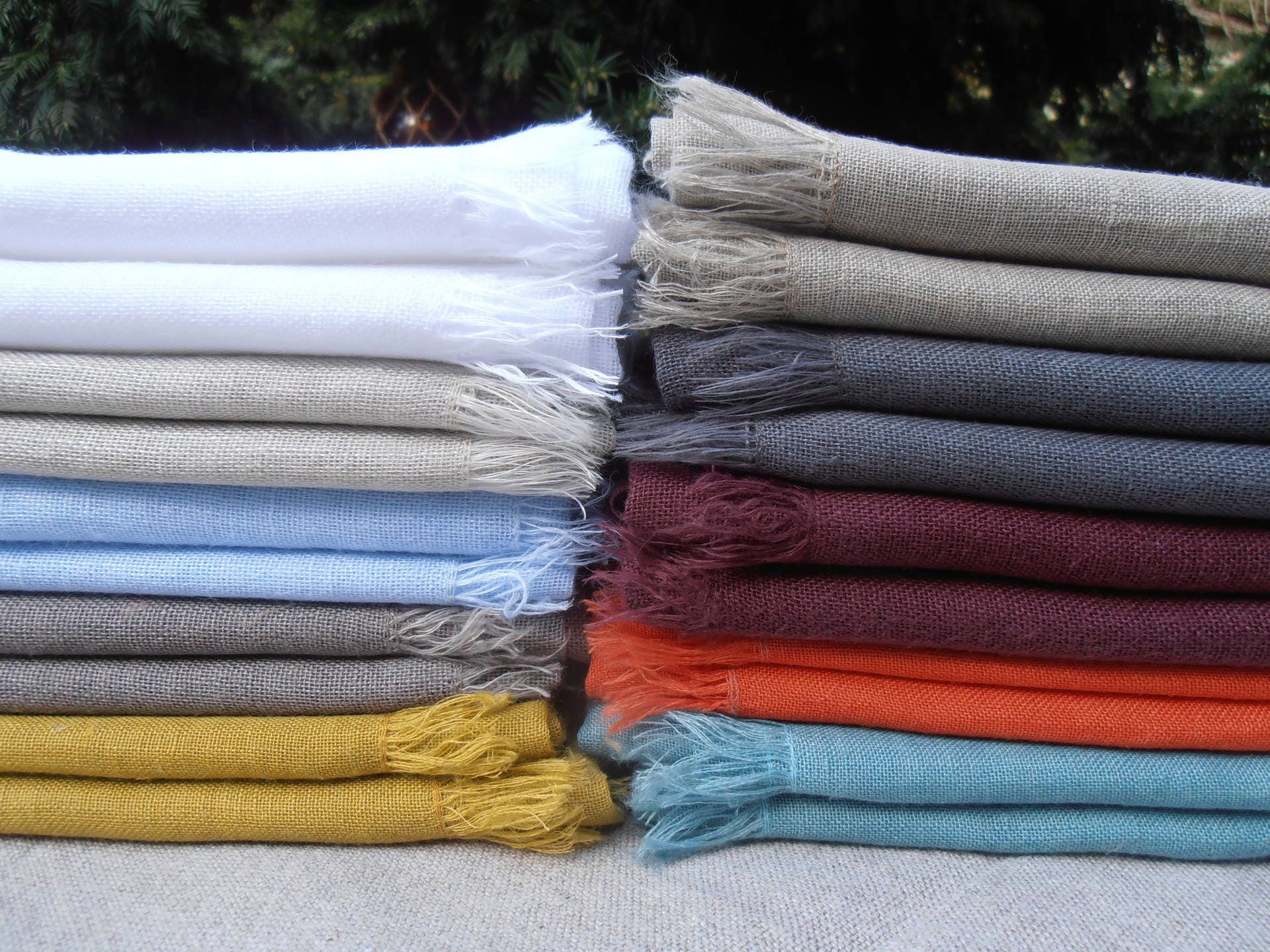 Écharpe pour homme lin naturel plusieurs dimensions au - Etsy France