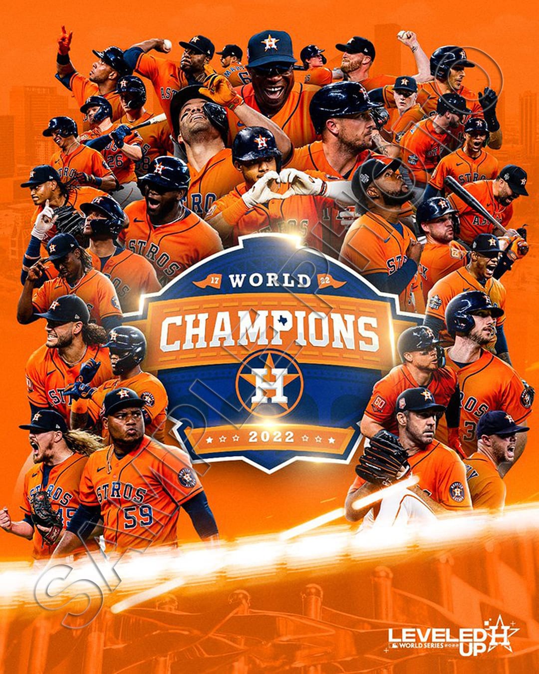 2022 Houston Astros World Series Champions 8x10 Team Photo Composite ...