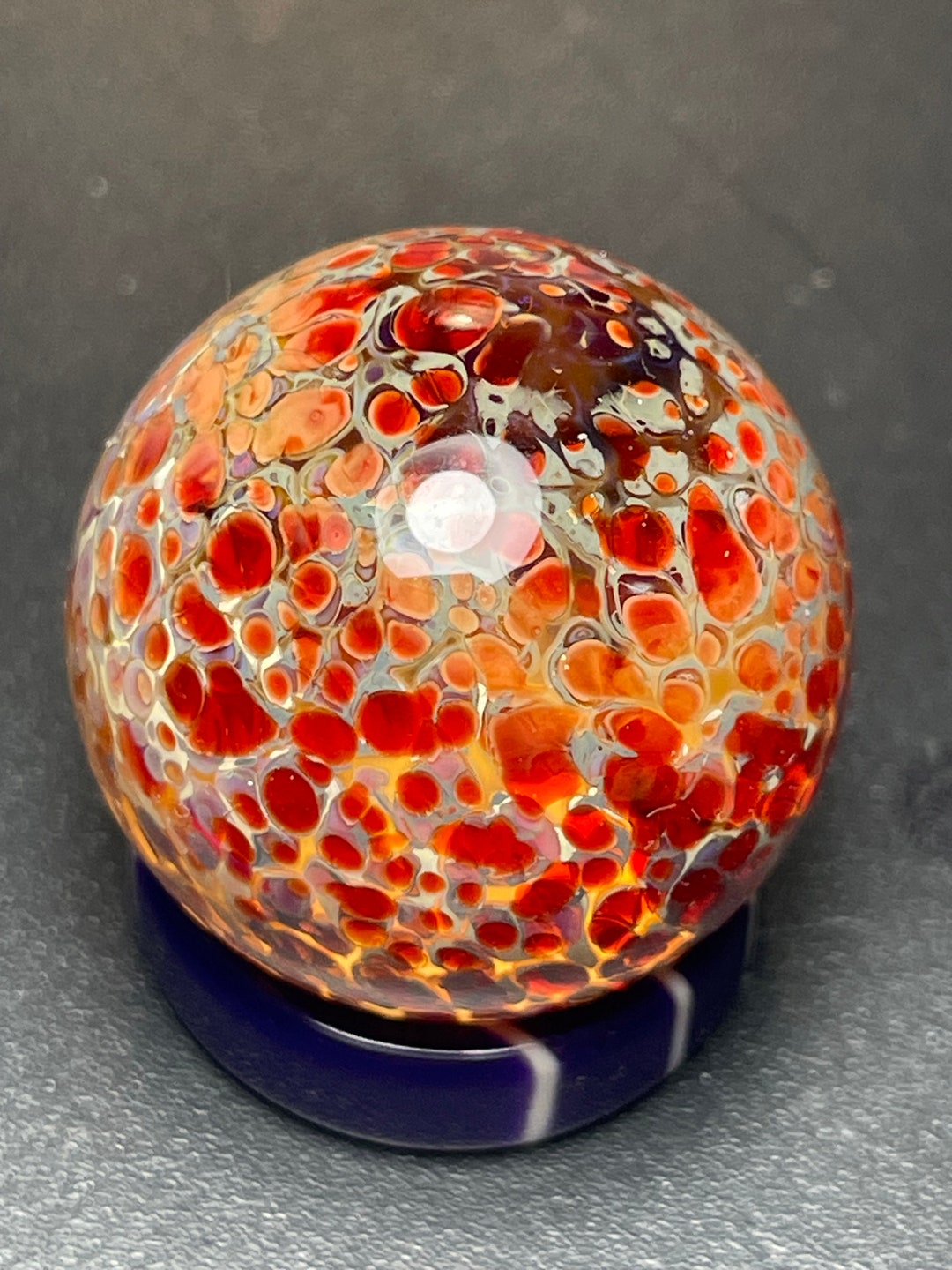 Glass Marble, Handmade Marbles, Contemporary Marble, Hider Marble, Boro ...