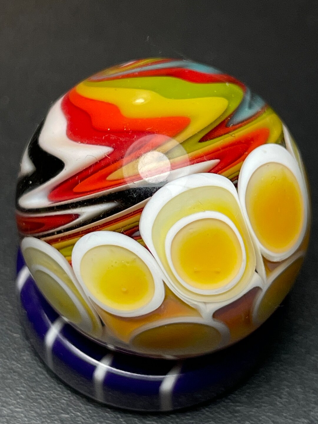 Glass Marble, Handmade Marbles, Contemporary Marble, Hider Marble, Boro ...