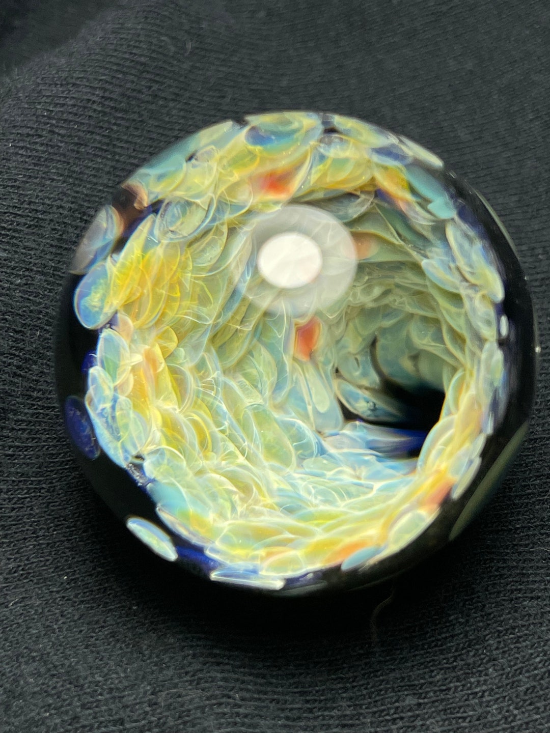 Glass Marble, Handmade Marbles, Contemporary Art Marble, Vortex ...