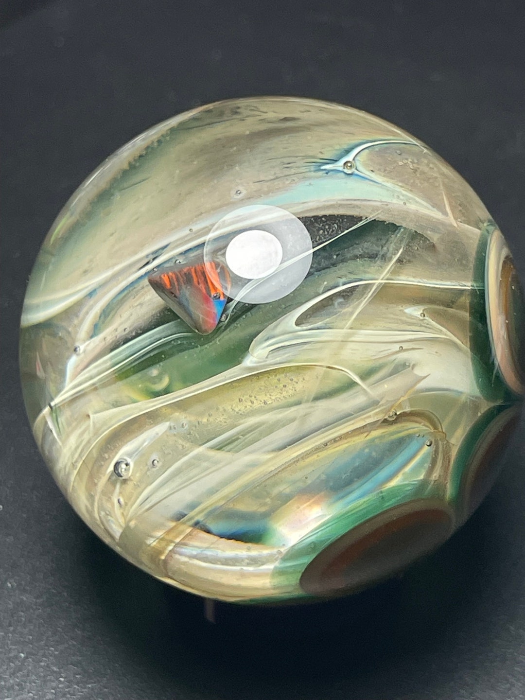 Glass Marble, Handmade Marbles, Contemporary Art Marble, Hider Marble ...