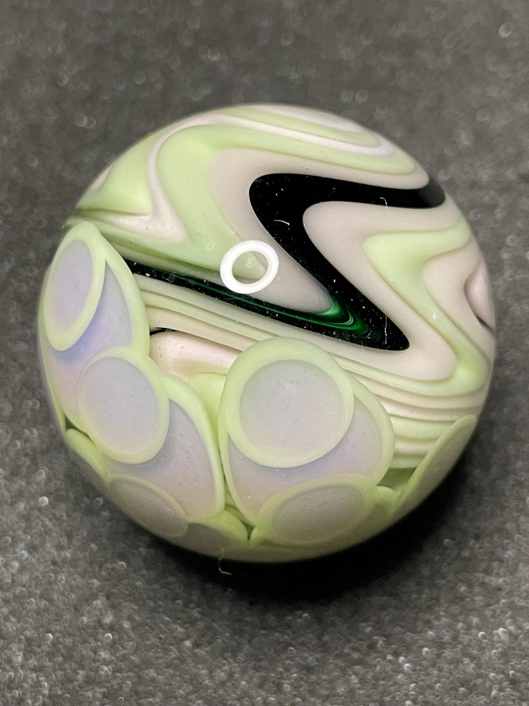 Glass Marble, Handmade Marbles, Contemporary Art Marble, Dot Stack , Borosilicate, Andrew ...