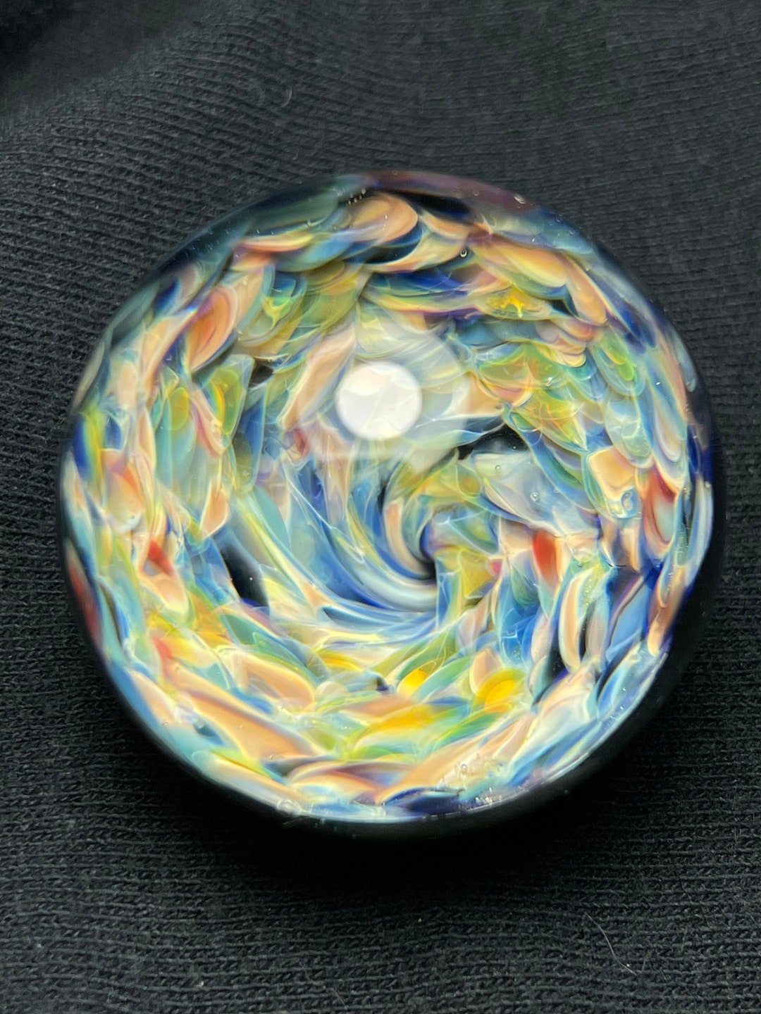 Glass Marble, Handmade Marbles, Contemporary Art Marble, Hider Marble ...