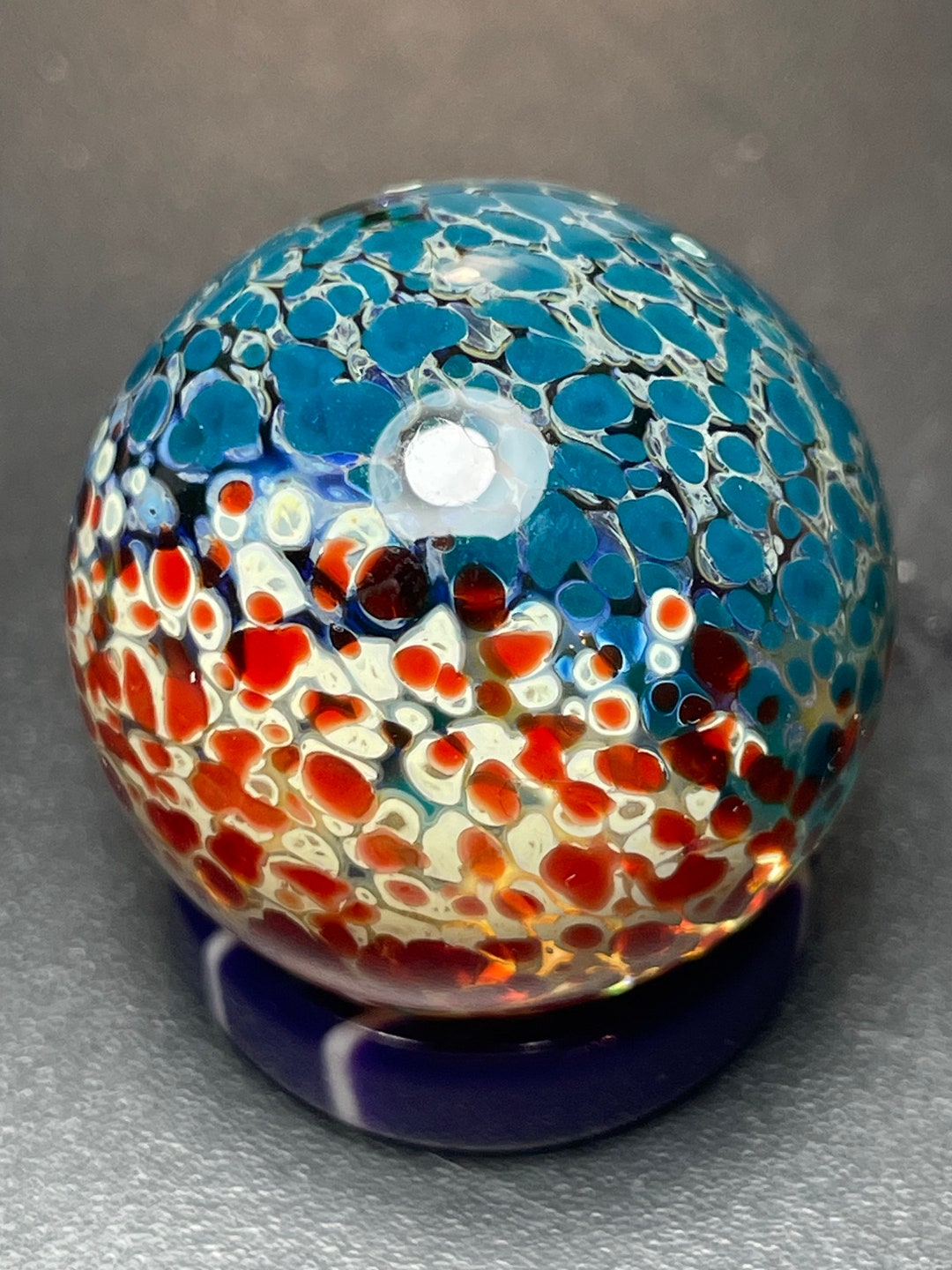 Glass Marble, Handmade Marbles, Contemporary Marble, Hider Marble, Boro ...