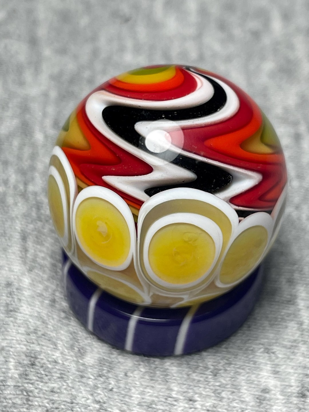 Glass Marble, Handmade Marbles, Contemporary Art Marble, Hider Marble ...