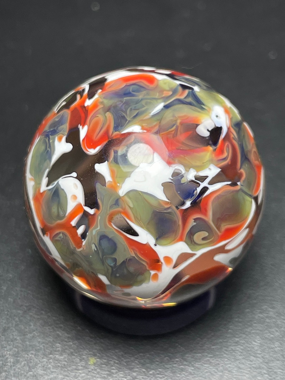 Glass Marble, Handmade Marbles, Contemporary Art Marble, Hider Marble ...