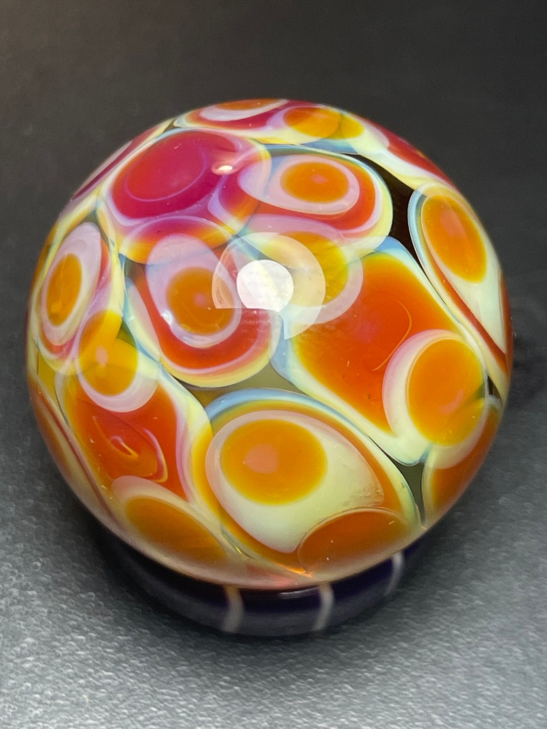 Glass Marble, Handmade Marbles, Contemporary Marble, Hider Marble, Boro ...