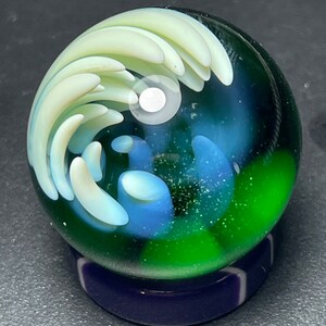 Glass Marble, Handmade Marbles, Contemporary Art Marble, Dot Stack ...