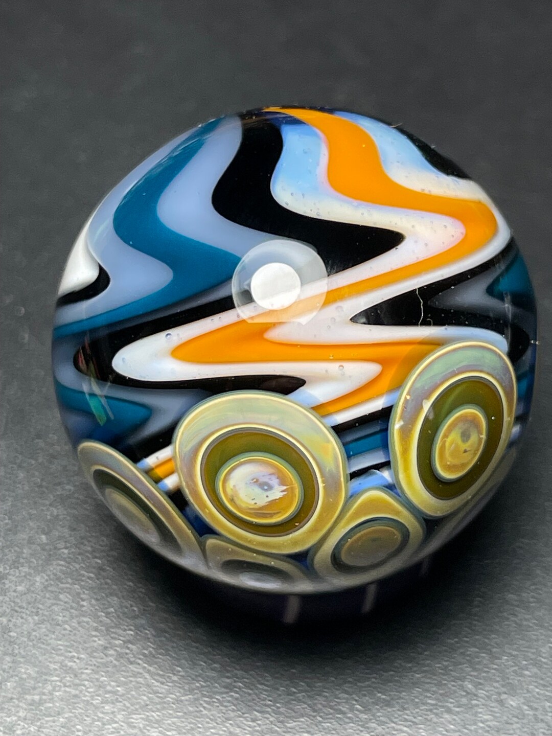 Glass Marble, Handmade Marbles, Contemporary Art Marble, Hider Marble ...