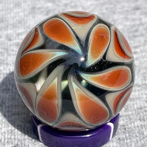 Glass Marble, Handmade Marbles, Contemporary Art Marble, Dot Stack ...