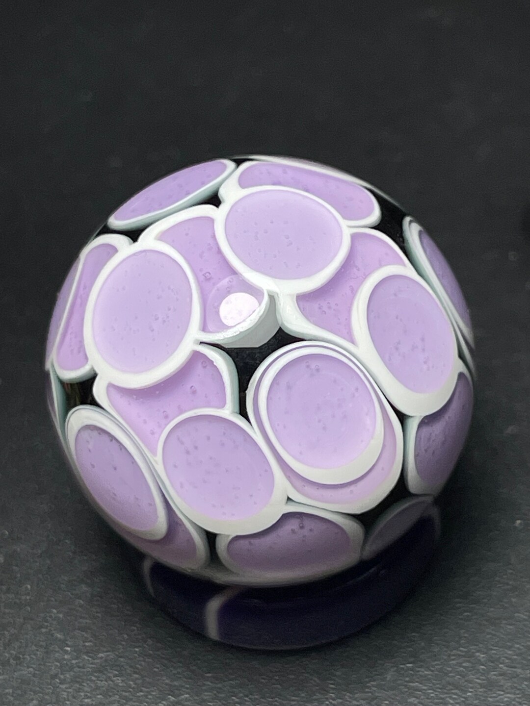 Glass Marble, Handmade Marbles, Contemporary Art Marble, Dot Stack, Borosilicate, Andrew ...