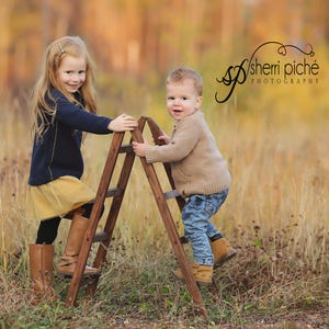 Rustic Wooden Ladder Photography Prop: Baby & Toddler Photos - Etsy