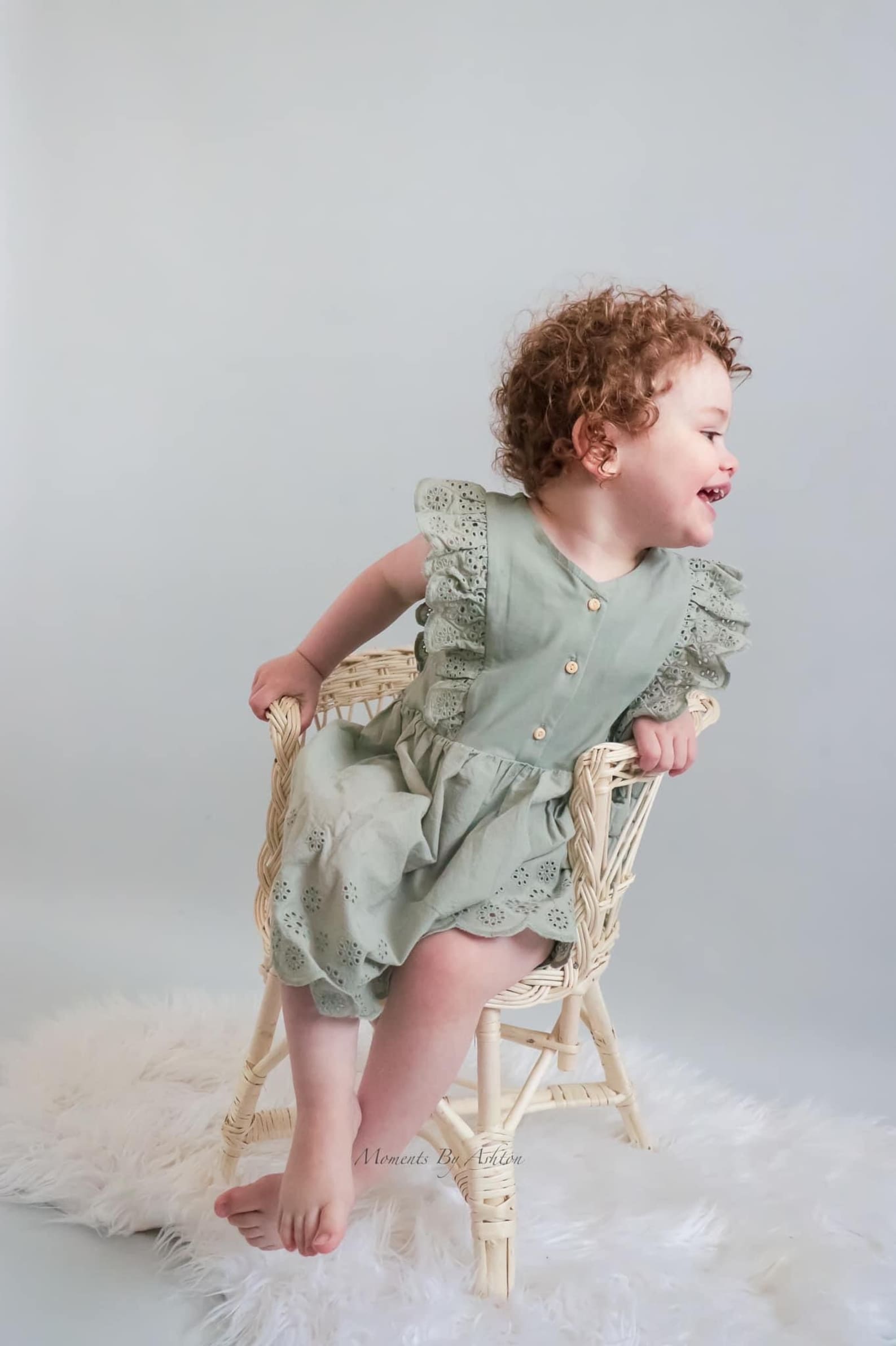 Wicker Baby Chair: Willow Seat Photography Prop, Nursery Decor - Etsy