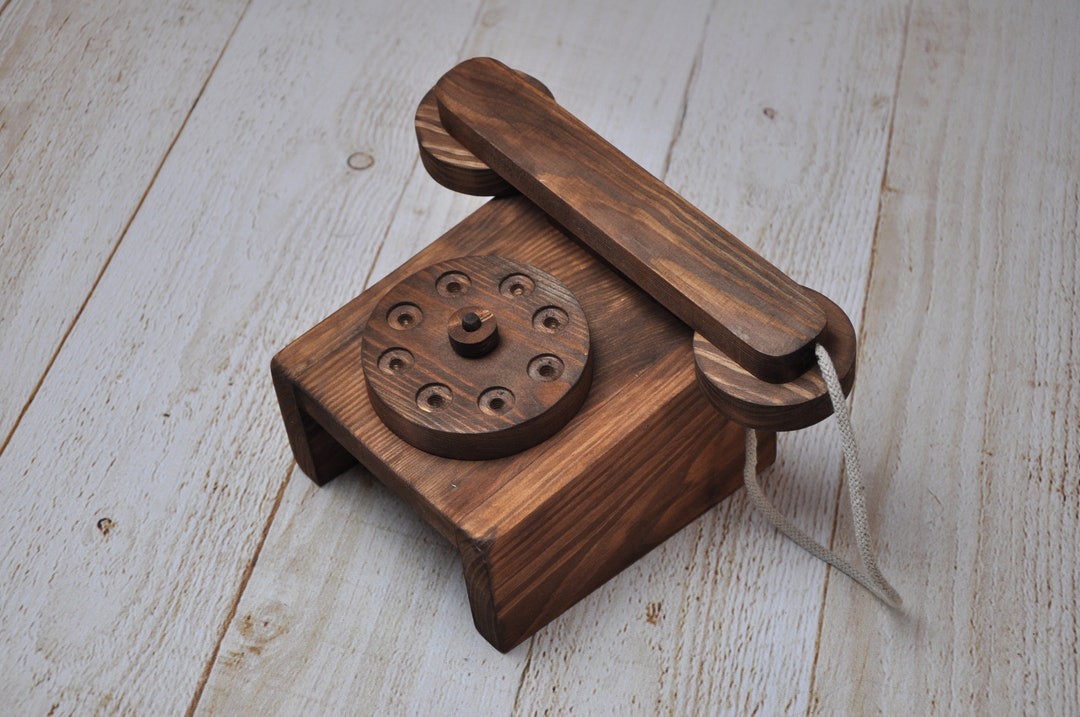 Wooden Desk Phone Prop: Toddler Photoshoot Toy, Pretend Play Decor - Etsy