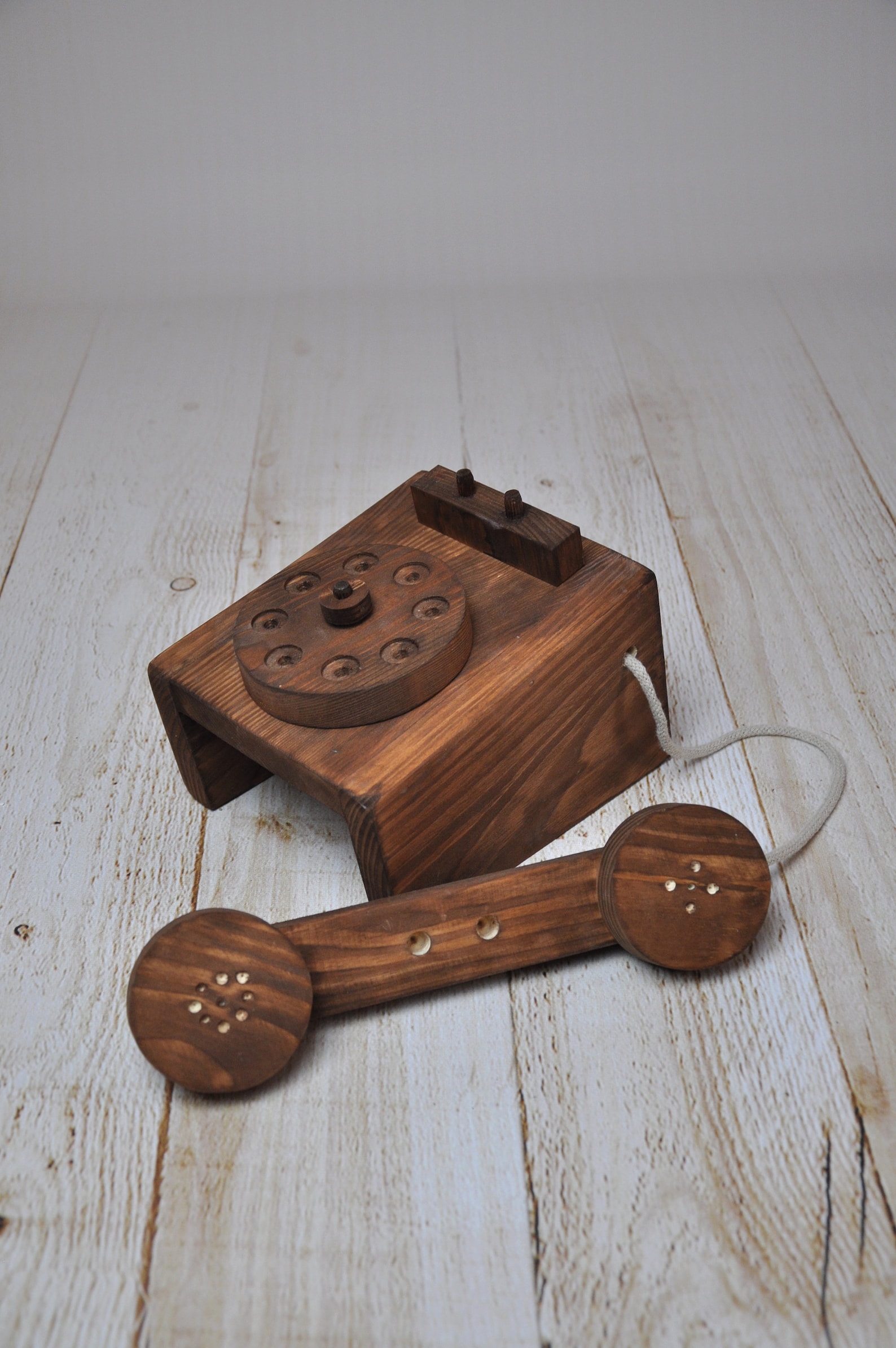 Wood Desk Telephone Photography Prop Toddlers Baby Photo - Etsy