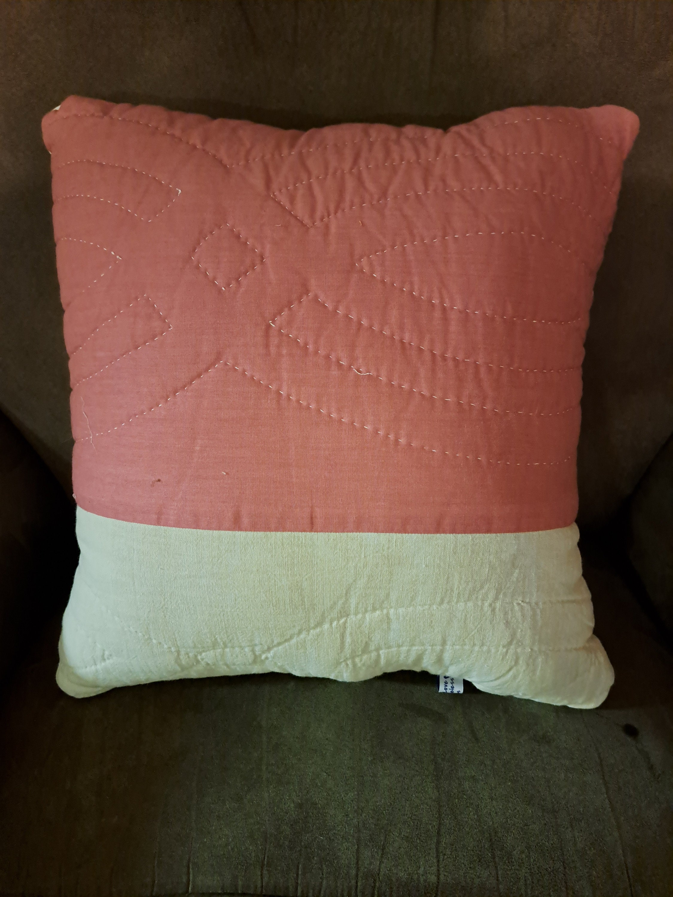 Antique Quilt Pillow, Vintage Quilt Throw Pillow, Farmhouse Antique ...