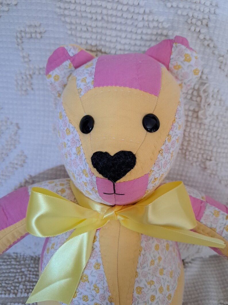 Antique Vintage Quilt Bear, Handmade Teddy Bear, One of a Kind Bear, Teddy Bear - Etsy