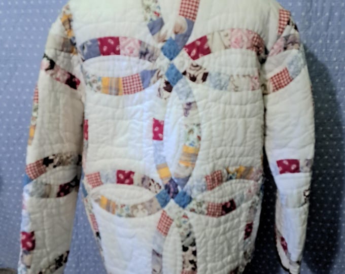Vintage Quilted Jacket, "all Squared Up", Quilt Coats for Women ...