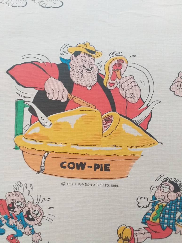 Beano Desperate Dan Lovely Vintage 1980s Wallpaper With - Etsy