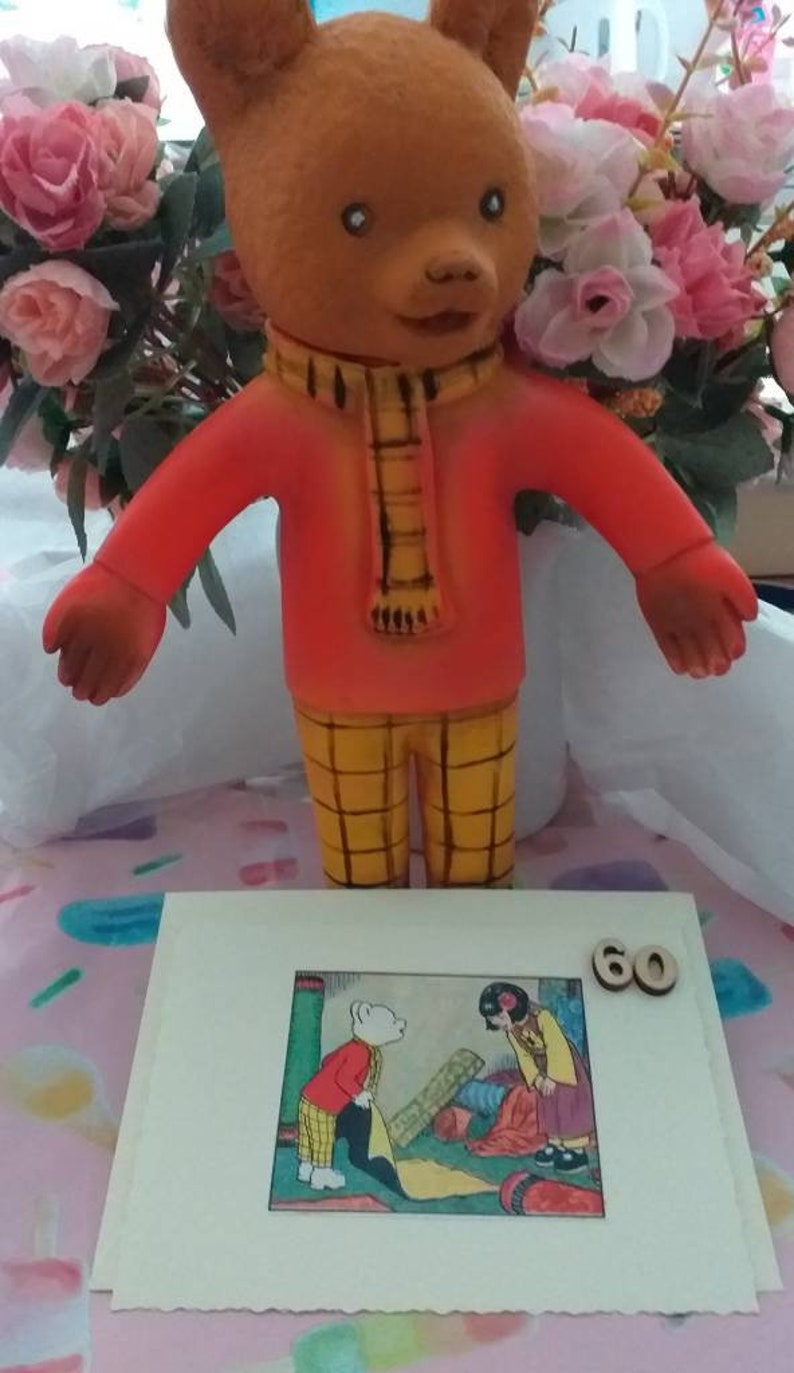 Rupert Bear Greetings Cards - 60th Birthday Cards Handmade With ...