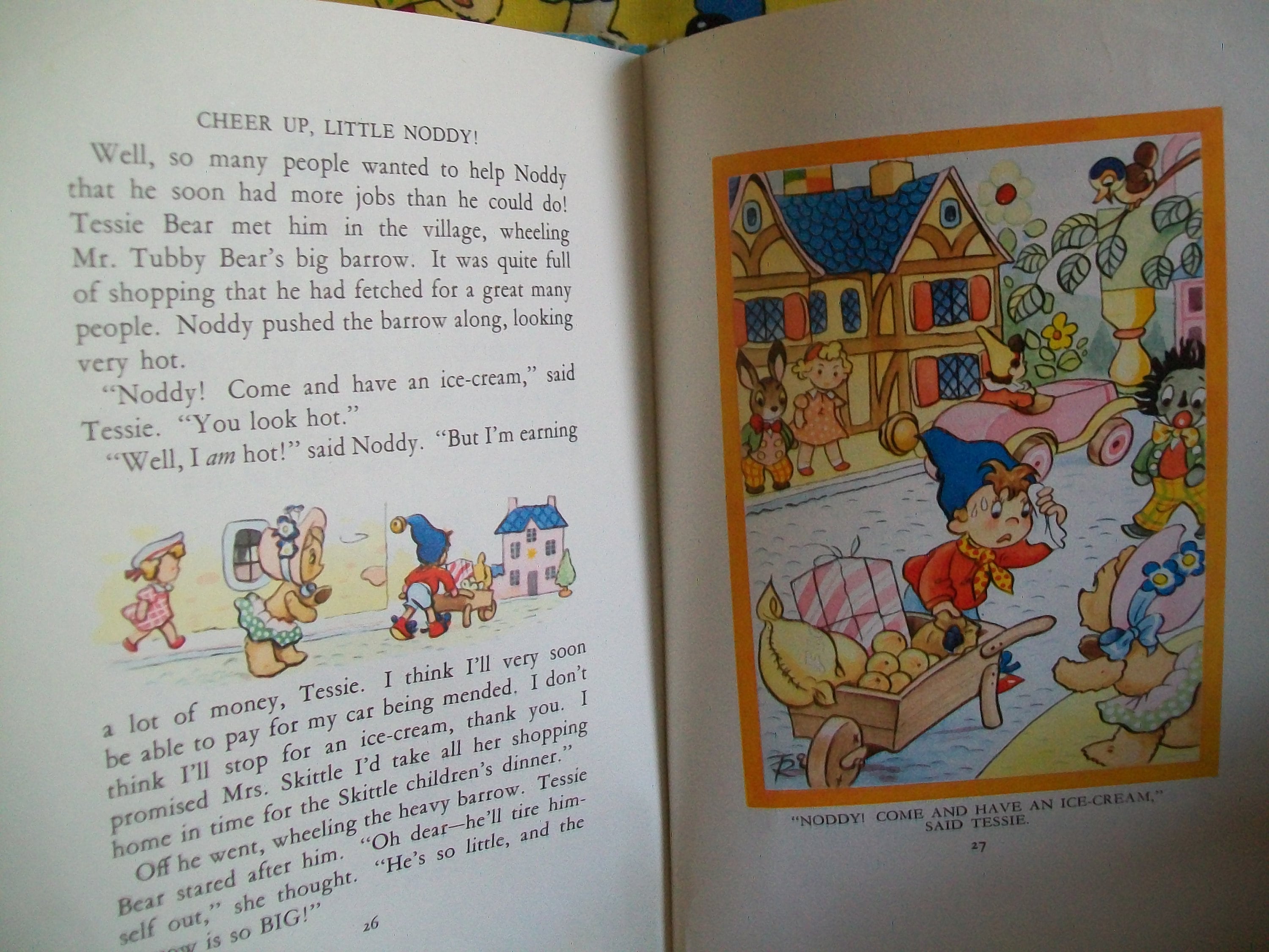 Noddy Books. Vintage Noddy and the Runaway Wheel 1974. Lovely Vintage ...