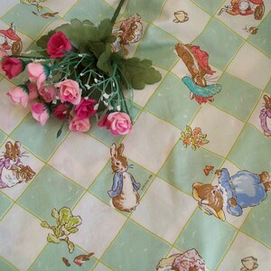 Peter Rabbit Fabric 1950s & Various Vintage Beatrix Potter Fabrics ...
