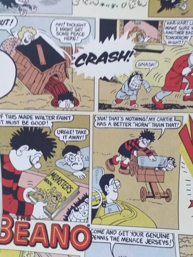 Beano and Dennis the Menace Wallpaper. Dennis wallpaper new | Etsy