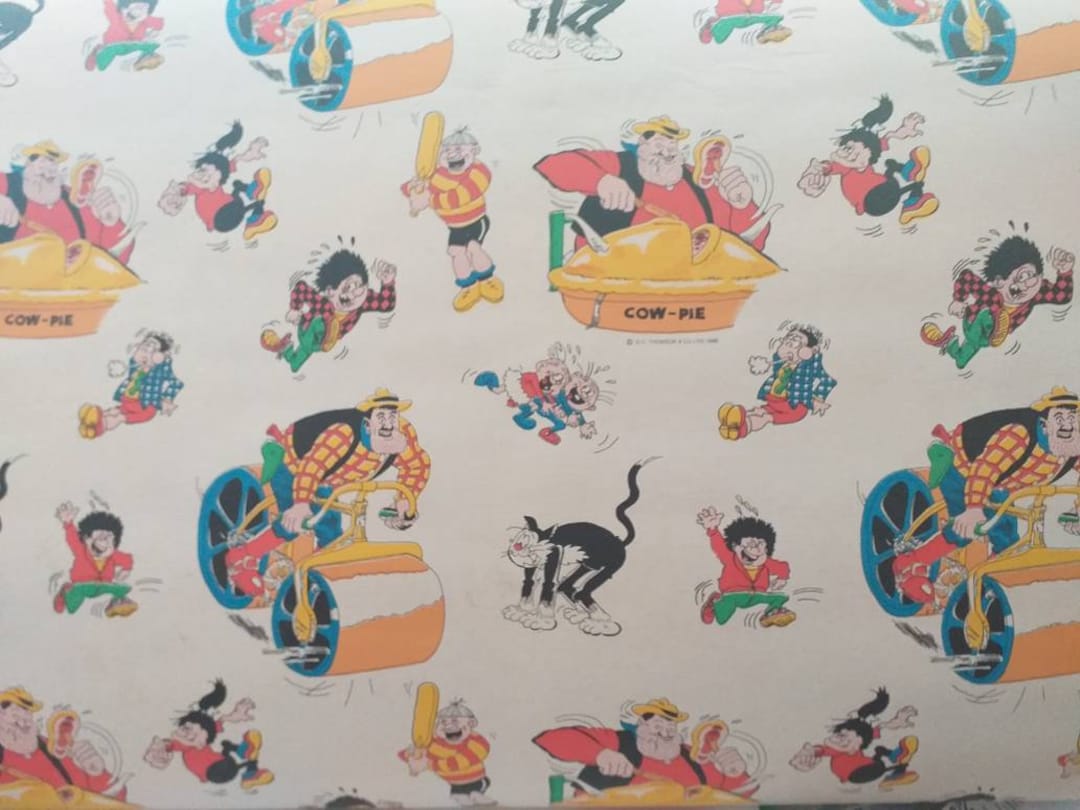 Beano Desperate Dan Lovely Vintage 1980s Wallpaper With Fabulous Dandy ...
